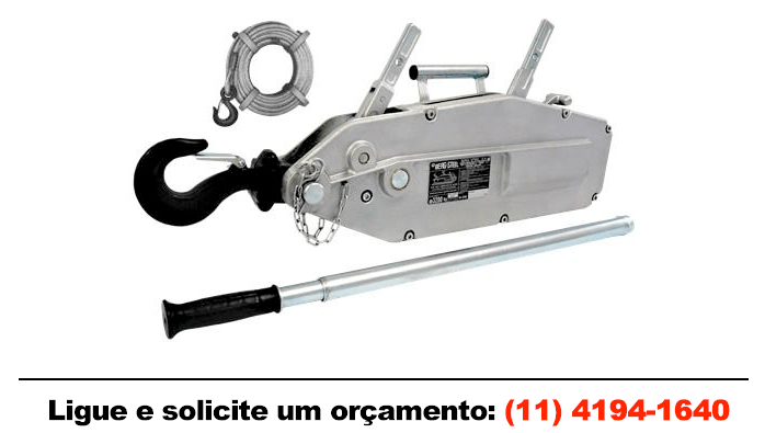 Locação de Tirfor: Aluguel de Tirfor de 1600kg e 3200kg